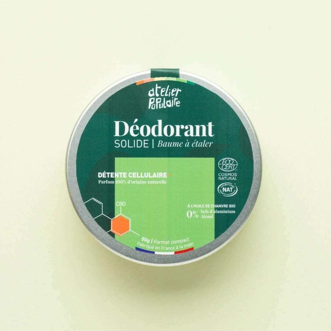 Déodorant solide à l'isolat de CBD : Antiodeur sans stress | Herbeevor