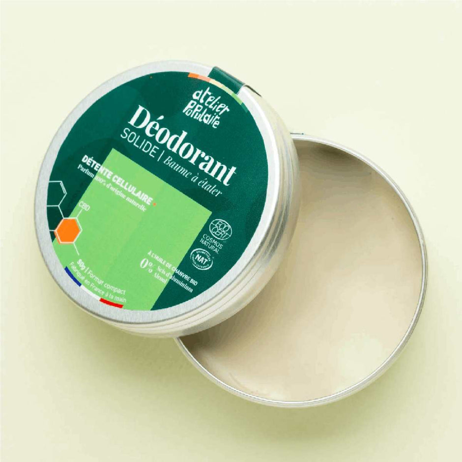 Déodorant solide à l'isolat de CBD : Antiodeur sans stress | Herbeevor